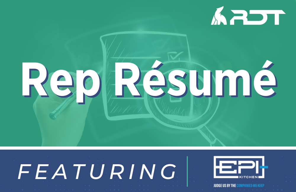 Rep Resumé: EPI Kitchen